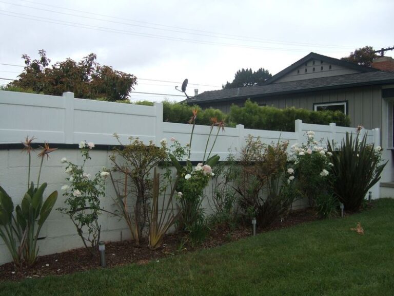 Vinyl Wall Fence Toppers for Privacy With Extension | GNG Vinyl Fencing